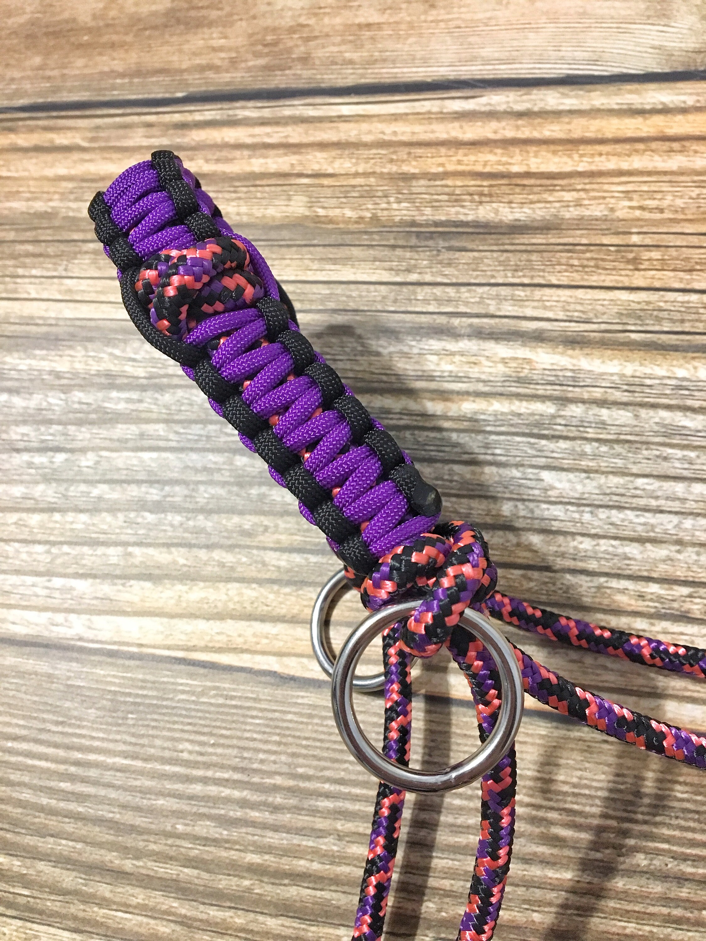 Custom Sidepull Rope Halter With Braided Noseband Bitless | Etsy