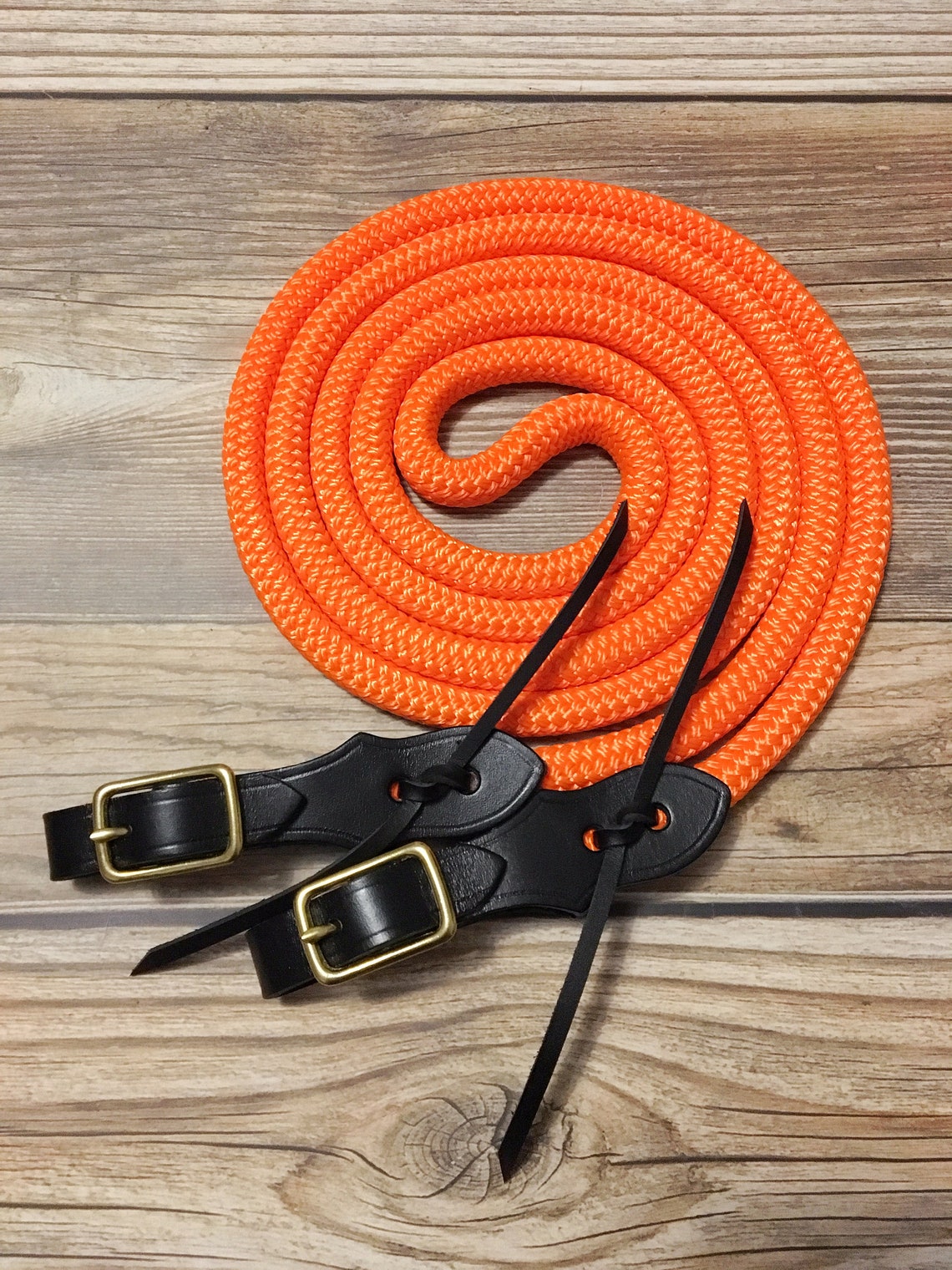 Safety Orange Yacht Rope Reins Hunter Orange Reins Blaze - Etsy
