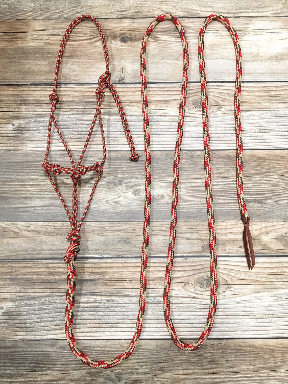 Custom Rope Halter & 12 Foot Attached Lead Rope Yacht Rope - Etsy