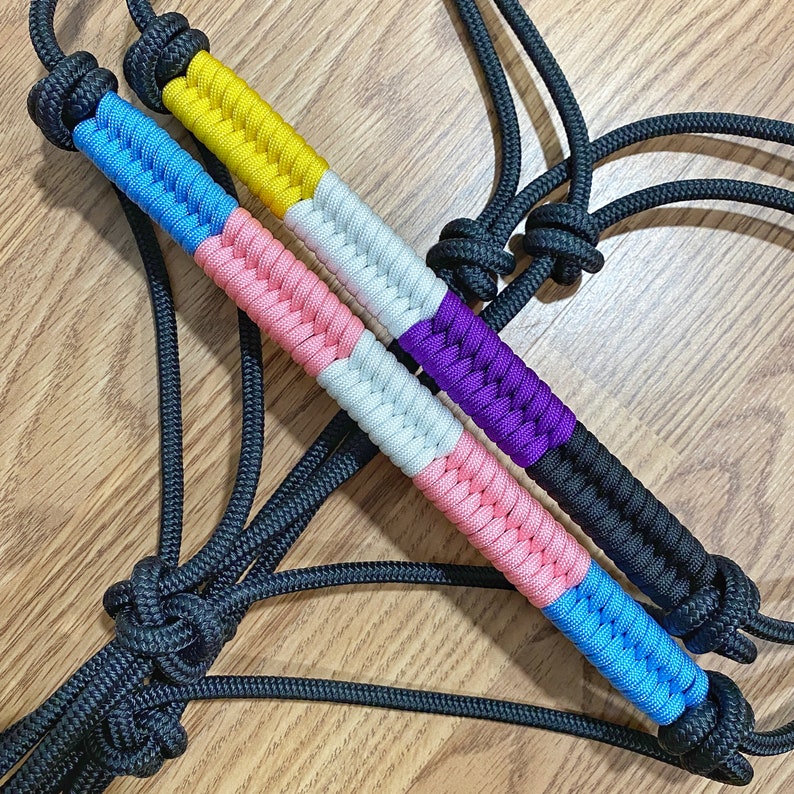 Pride Flag Rope Halter Yacht Rope Halter Pride Horse Tack | Etsy