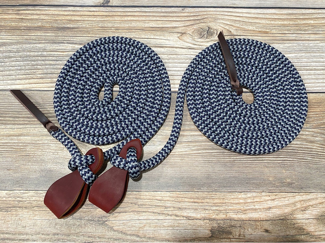 Custom Mecate Reins With Slobber Straps, Yacht Rope Mecate, Mecate Rein ...