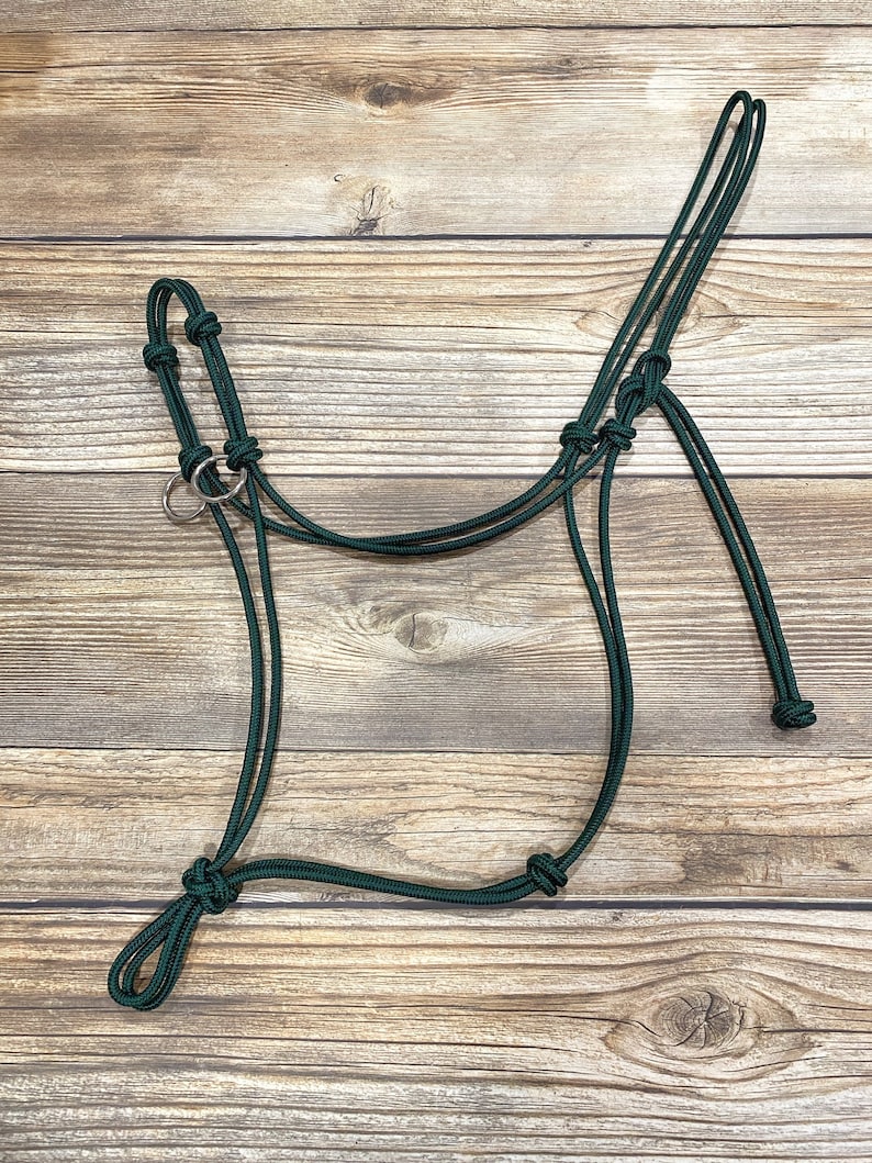 Custom Sidepull Rope Halter Bitless Bridle Custom Horse | Etsy