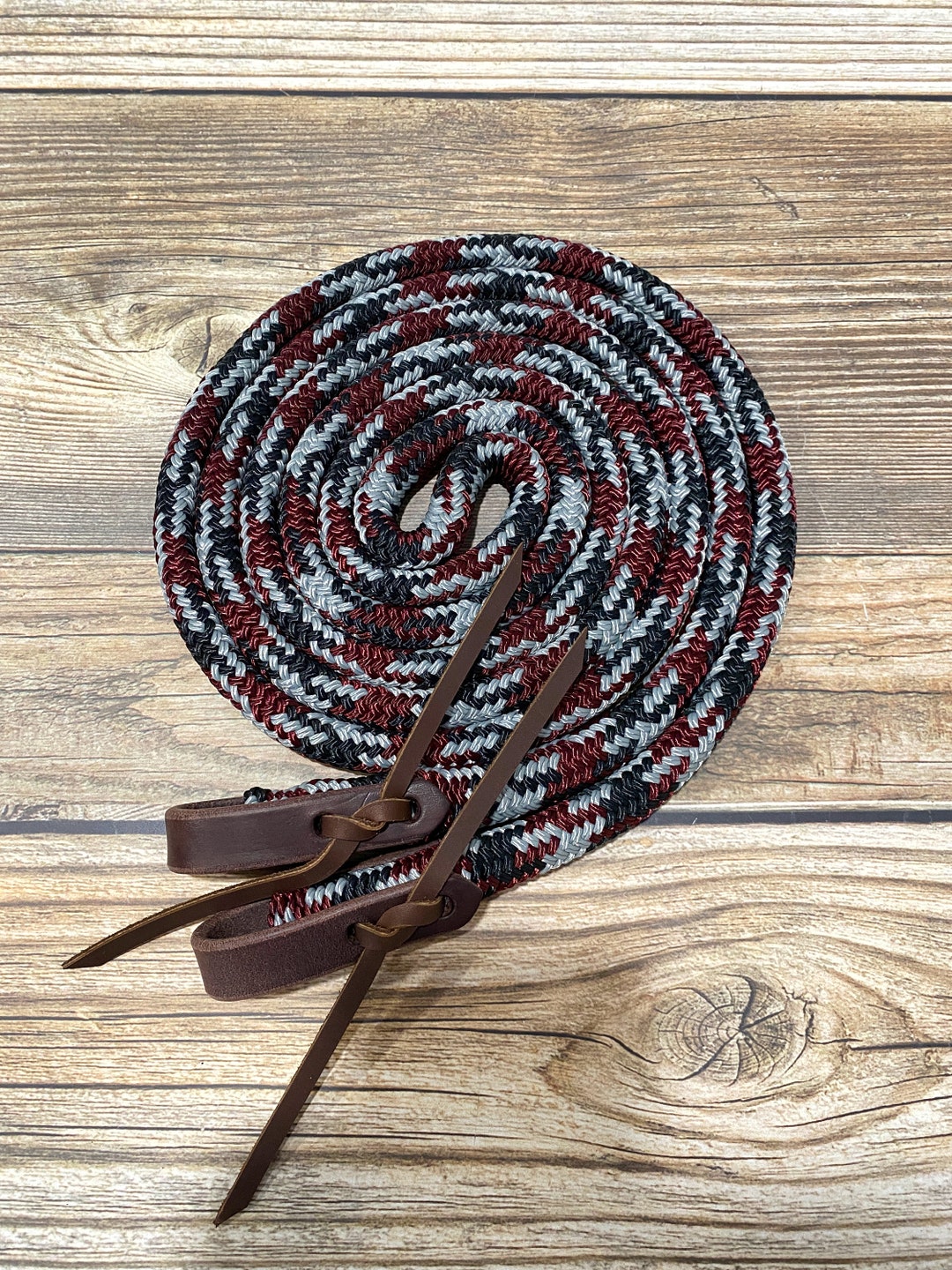 Custom Loop Yacht Rope Reins With Tie on Slobber Straps, Yacht Rope ...