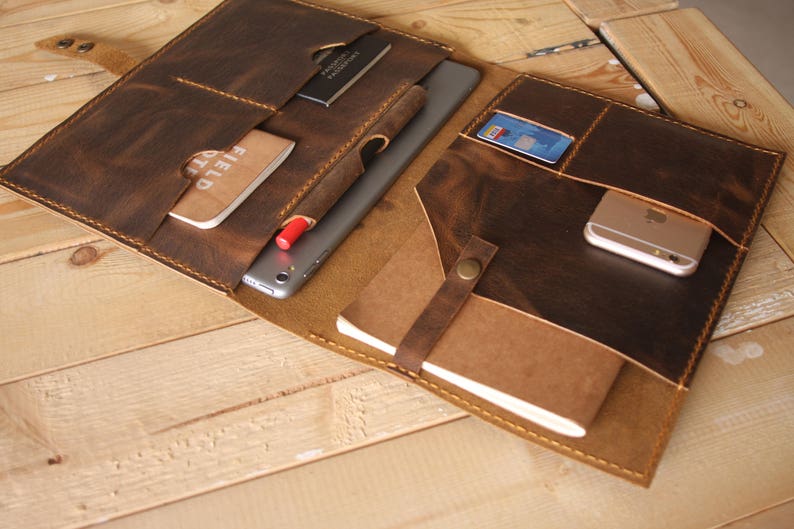 Personalized Leather Portfolio Case Women A5 Leather Padfolio - Etsy