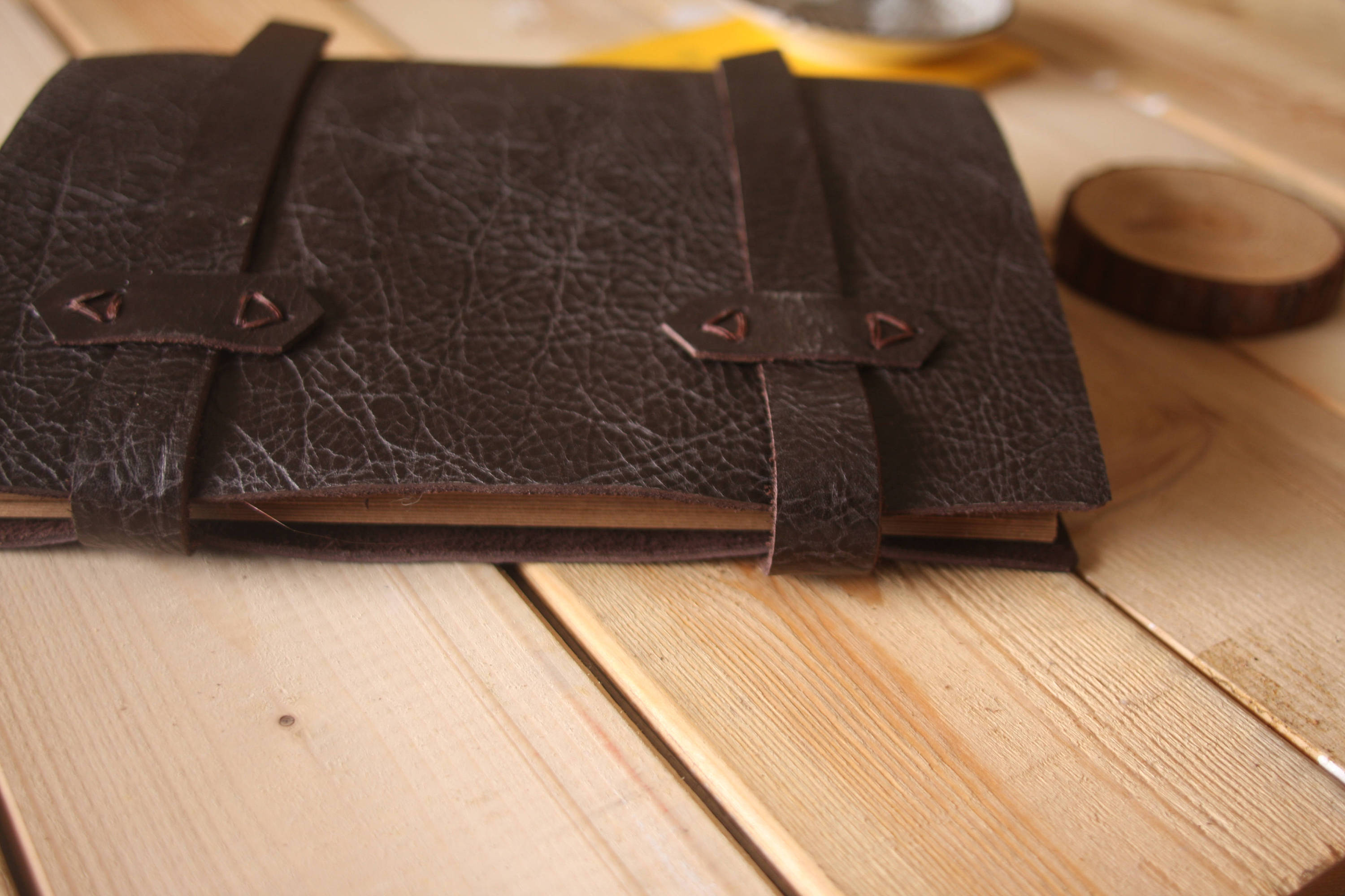 Distressed Leather Journal Sketchbook Rustic Leather | Etsy