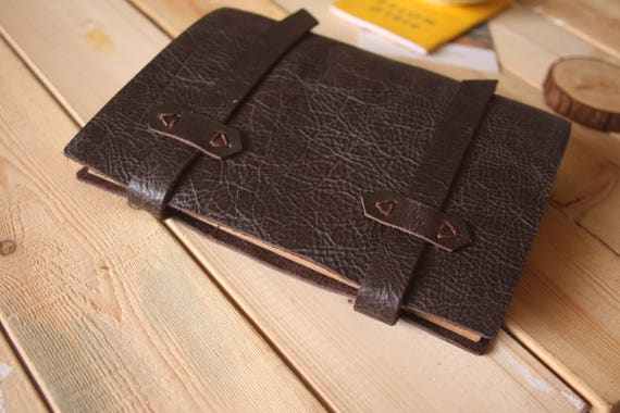 Distressed Leather Journal Sketchbook Rustic Leather | Etsy