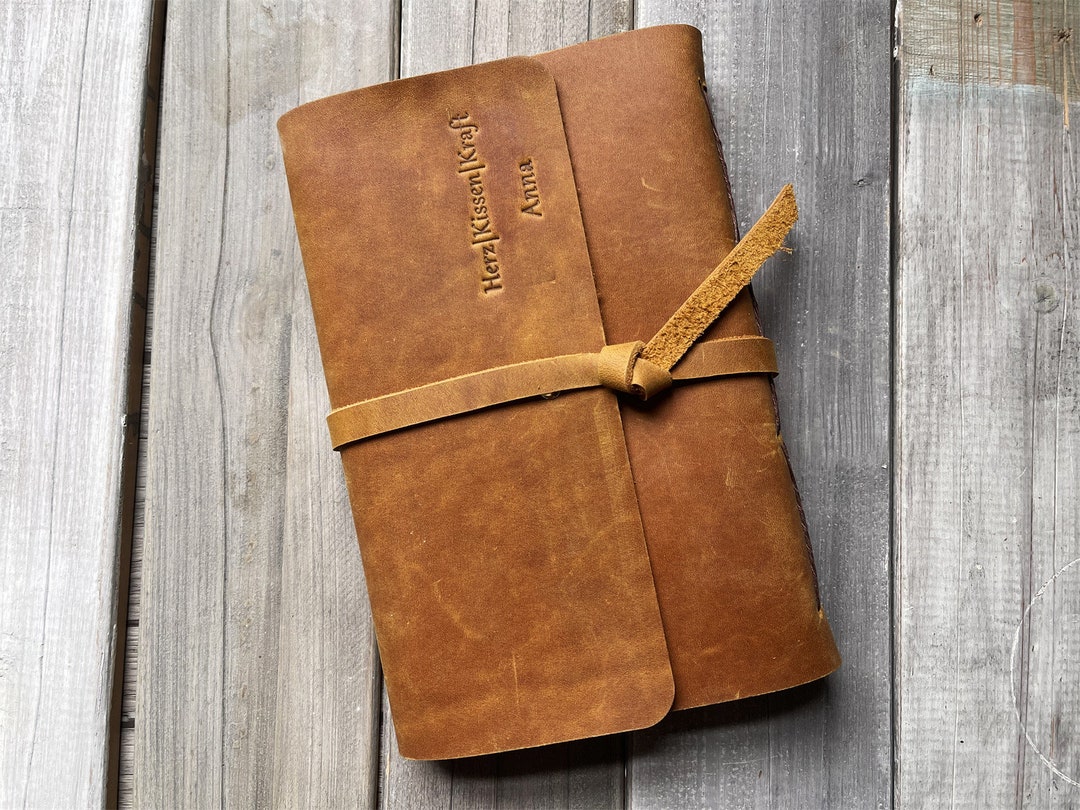 Custom Leather Photo Album: Handmade Personalized Memory Book (8x10) - Etsy
