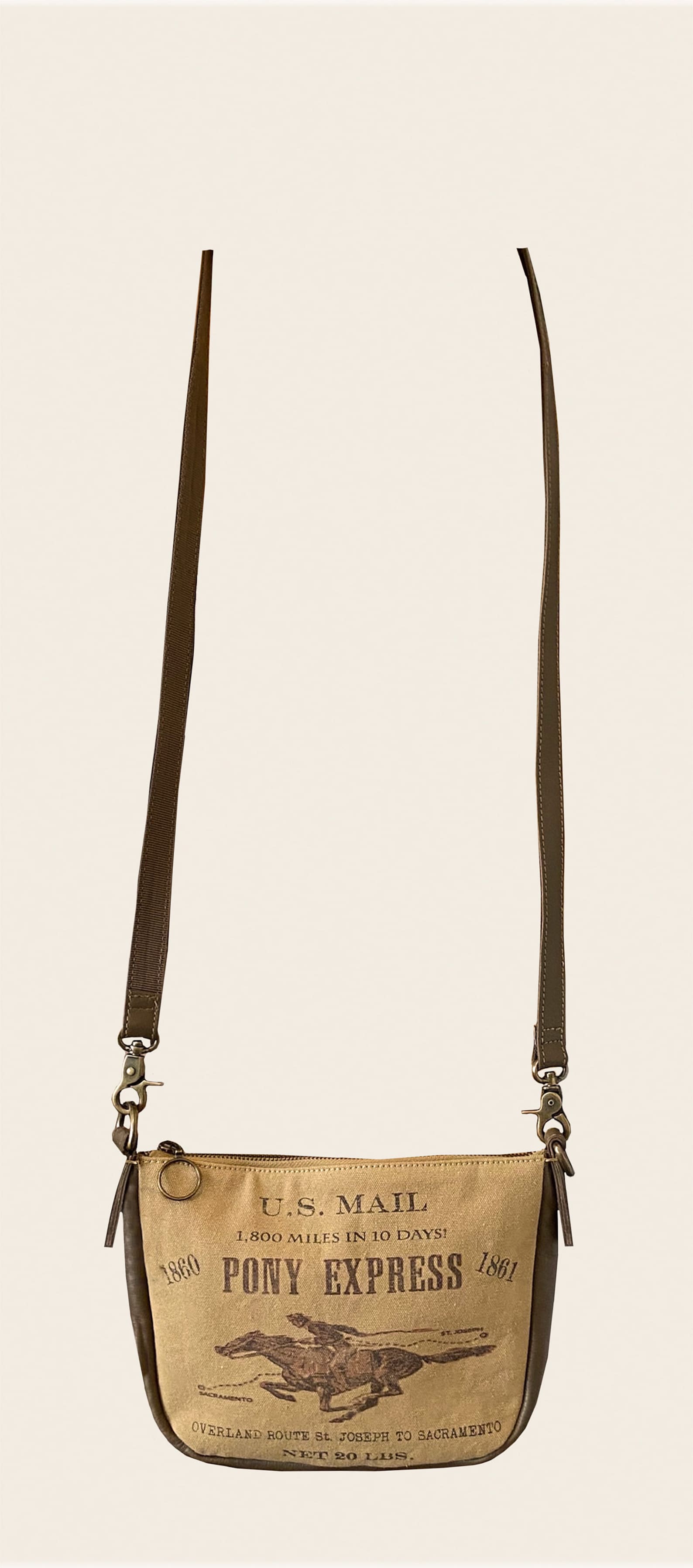 Agnes Crossbody-satchel/purse/handbag-pony Express Poster, Canvas ...