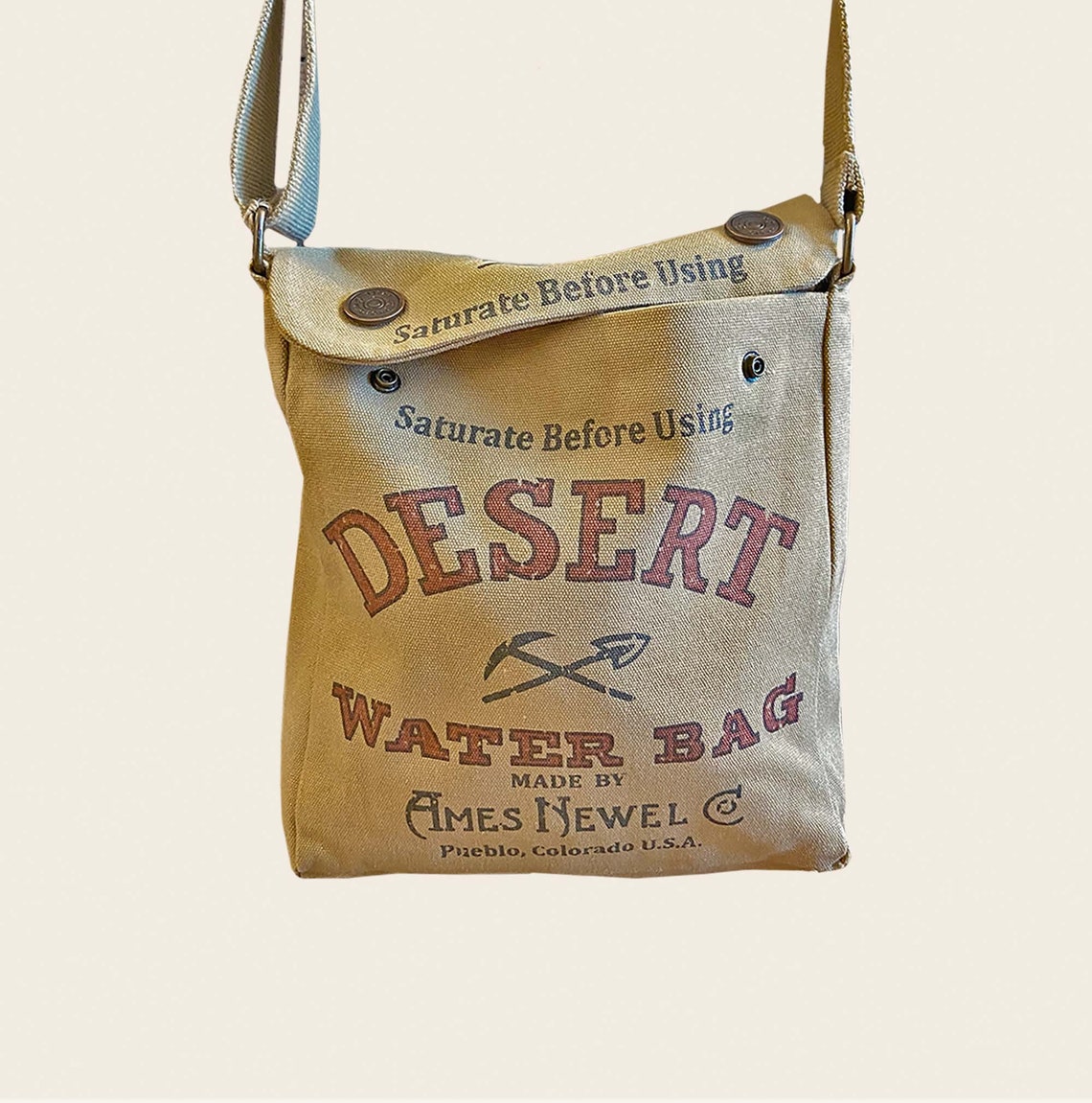 Desert Waterbag Crossbody-handbag/unisex-vintage Waterbag Design ...
