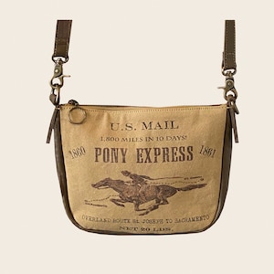 Agnes Crossbody-satchel/purse/handbag-pony Express Poster, Canvas ...