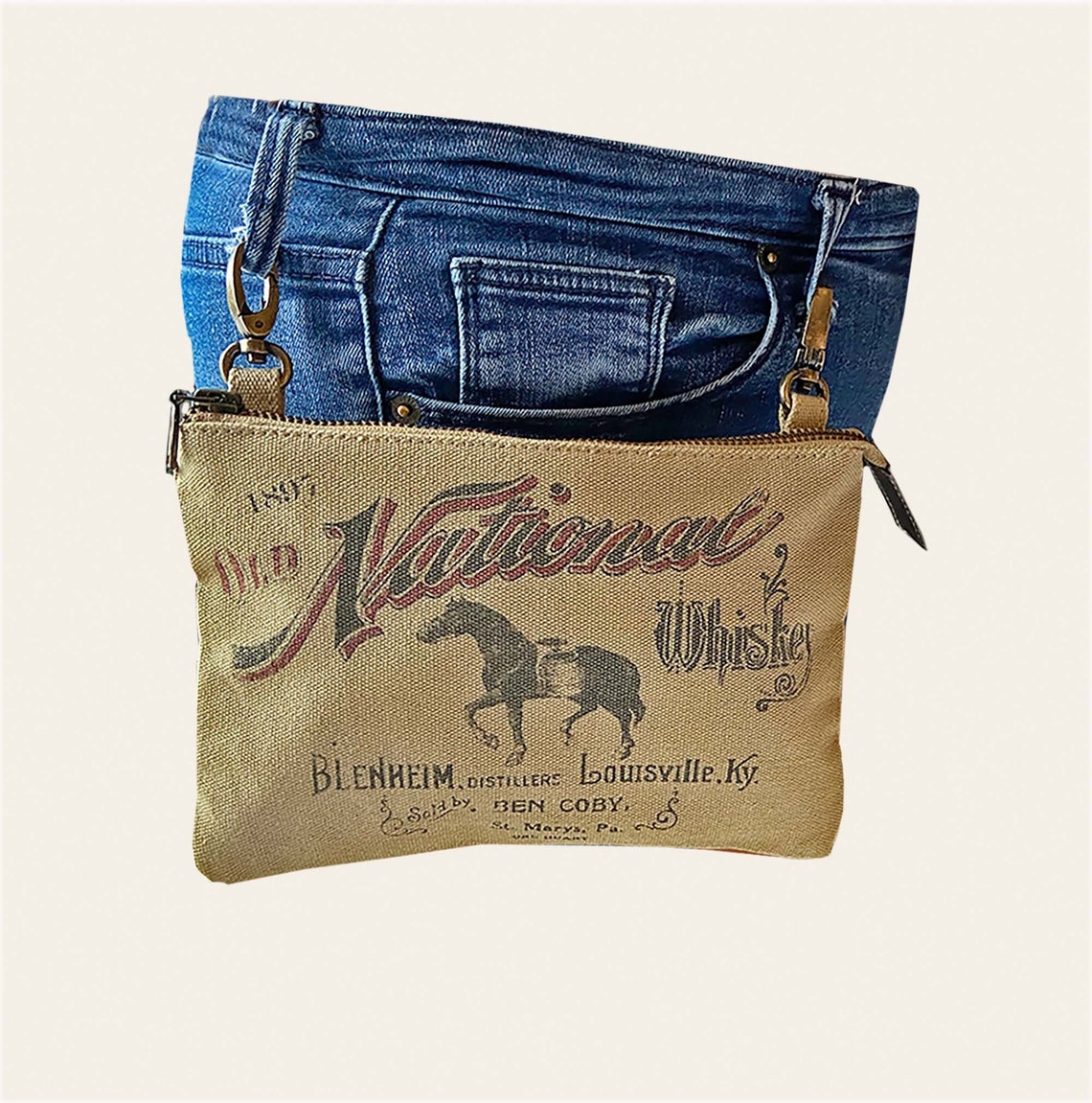 Hipster Old National Whiskey/purse/handbag-vintage Whiskey | Etsy