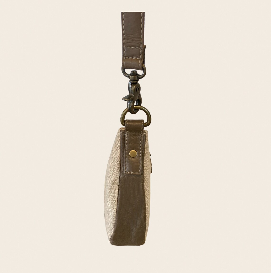 Agnes Crossbody-bag/purse/handbag-bee Brand Burlap Sack Design, Linen ...