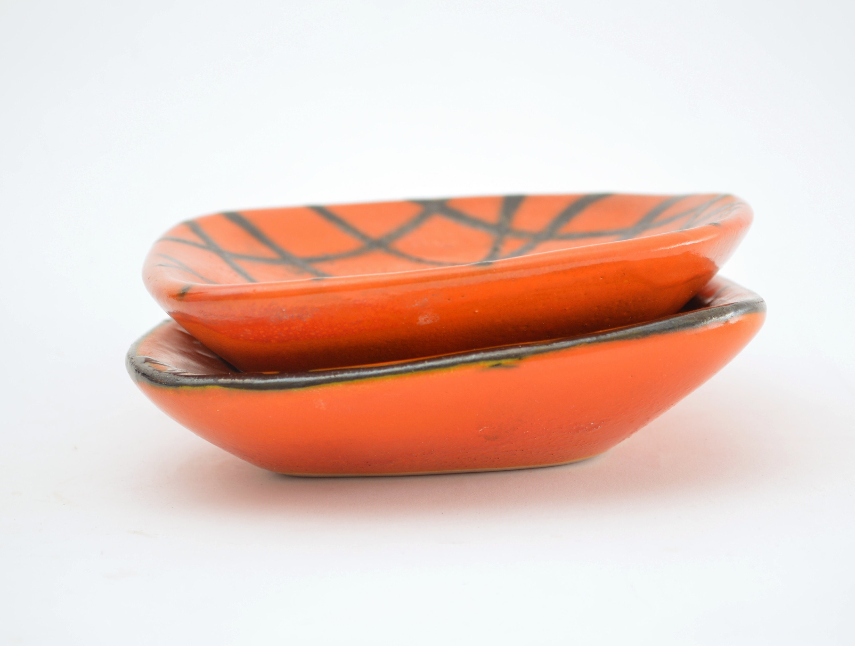 PAIR OF Small Design Serving PLATES, Mid Century Modern, Studio Art ...
