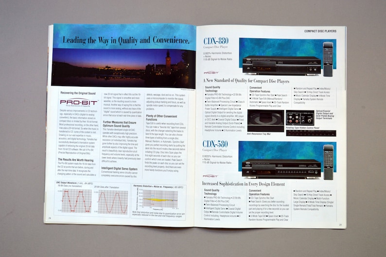 Vintage YAMAHA Hi-fi CATALOG 1993 Amplifier, Home Theatre, Tuner ...