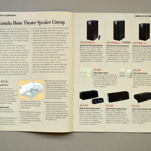 Vintage YAMAHA Hi-fi CATALOG 1993 Amplifier, Home Theatre, Tuner ...