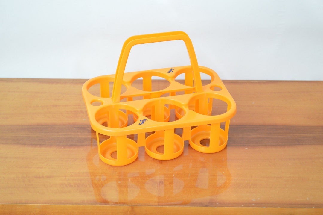 Vintage FANTA BOTTLE RACK / Orange 70s Space Age Plastic Mold - Etsy