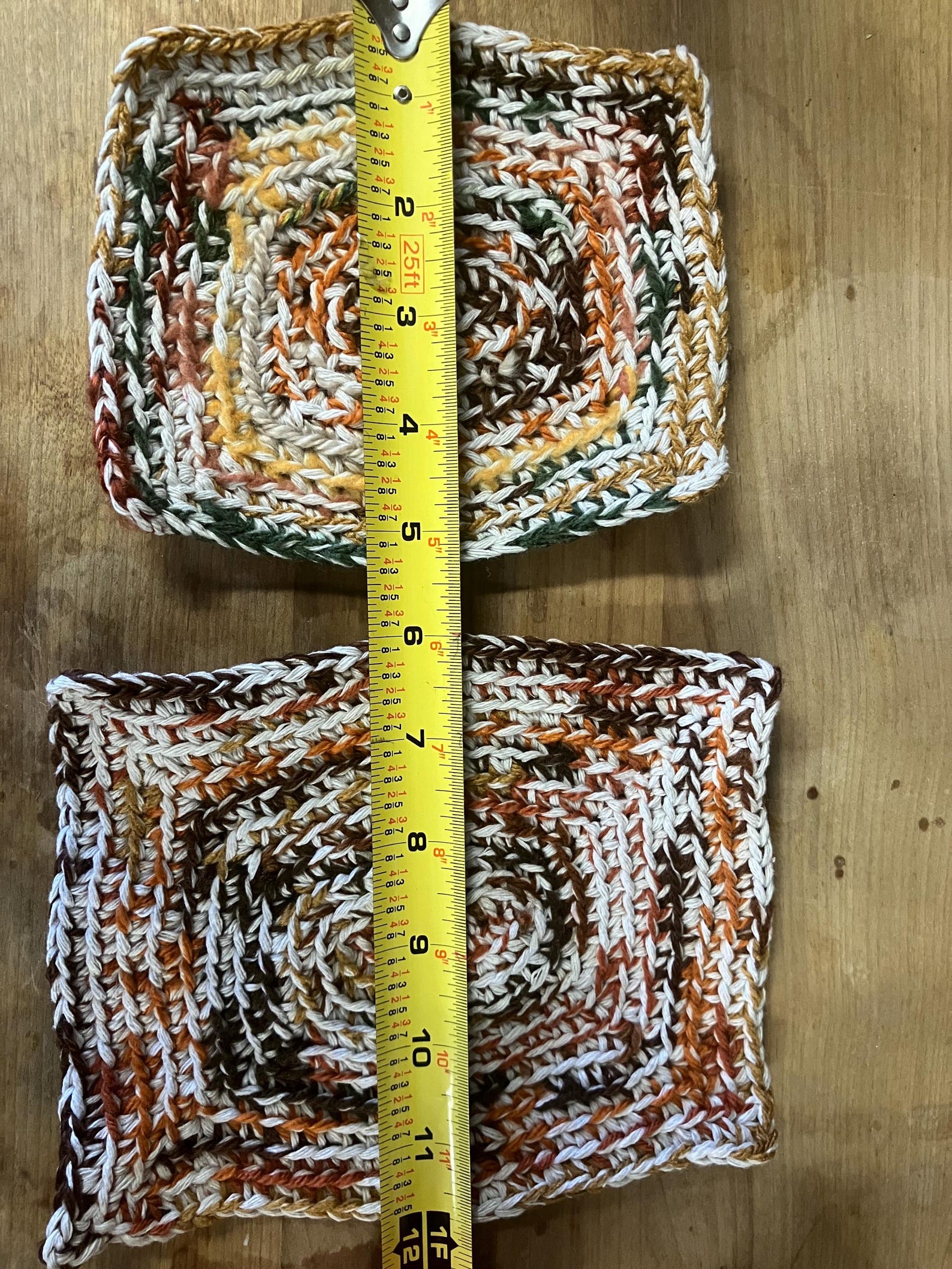 6 Handmade Kitchen Scrubbers Counter Wipes Dish Cloths Country ...