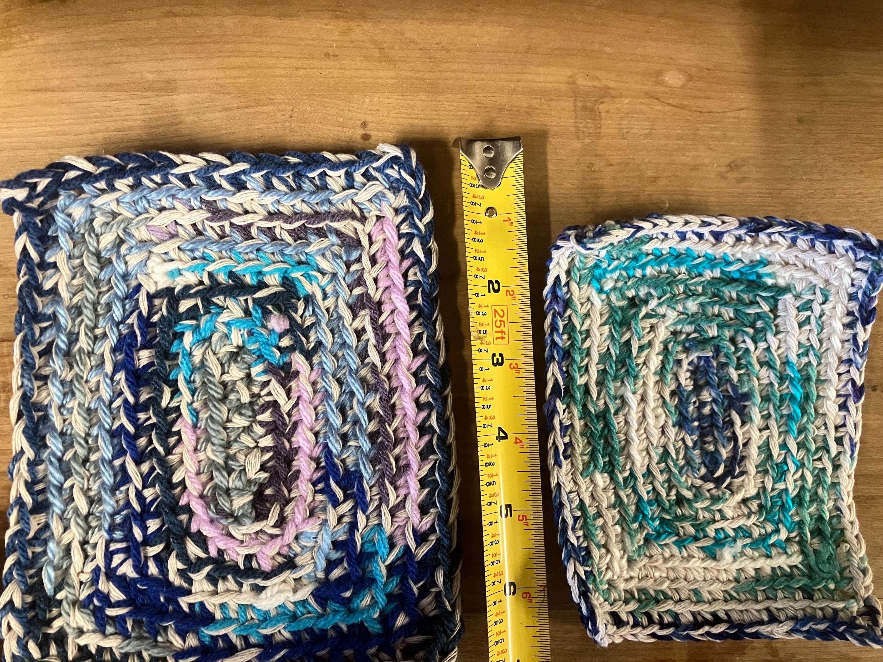 6 Handmade Kitchen Scrubbers Counter Wipes Dish Cloths Country ...