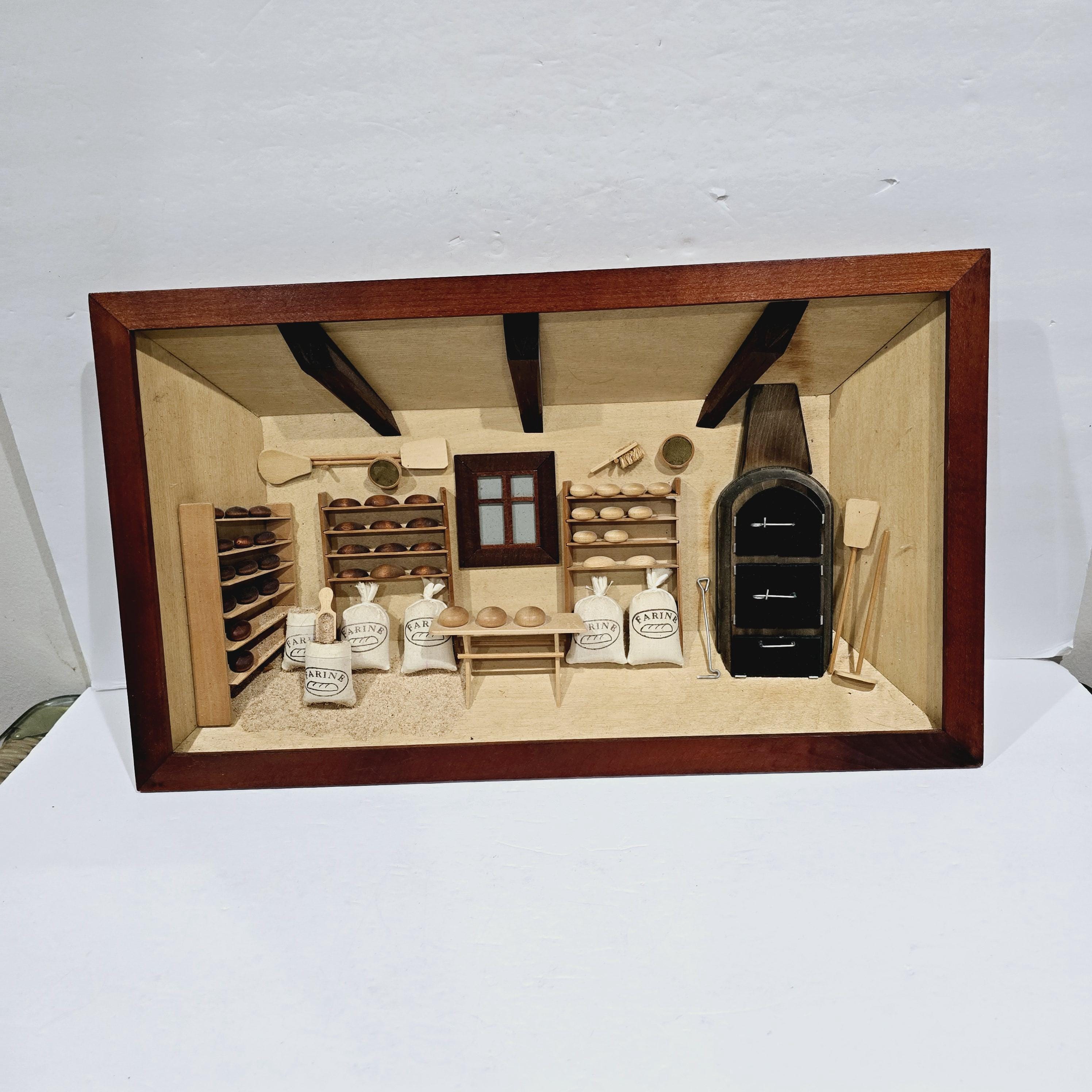 Polish Bakery Shadow Box - Piekarnia - Diorama 22" X 12.5" X 2.5 ...