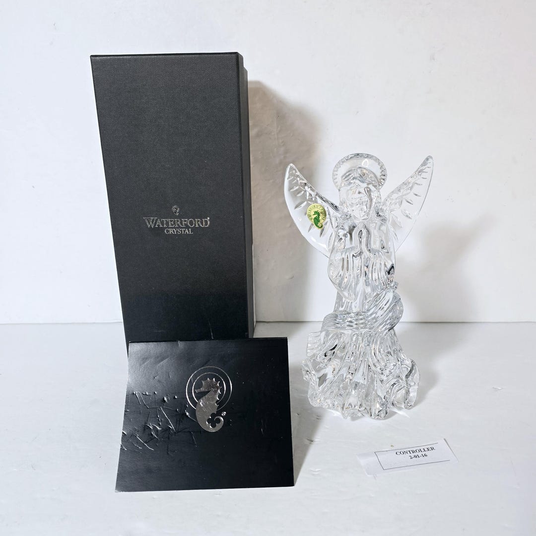 Waterford 8 Crystal Lismore Angel Figurine - Etsy