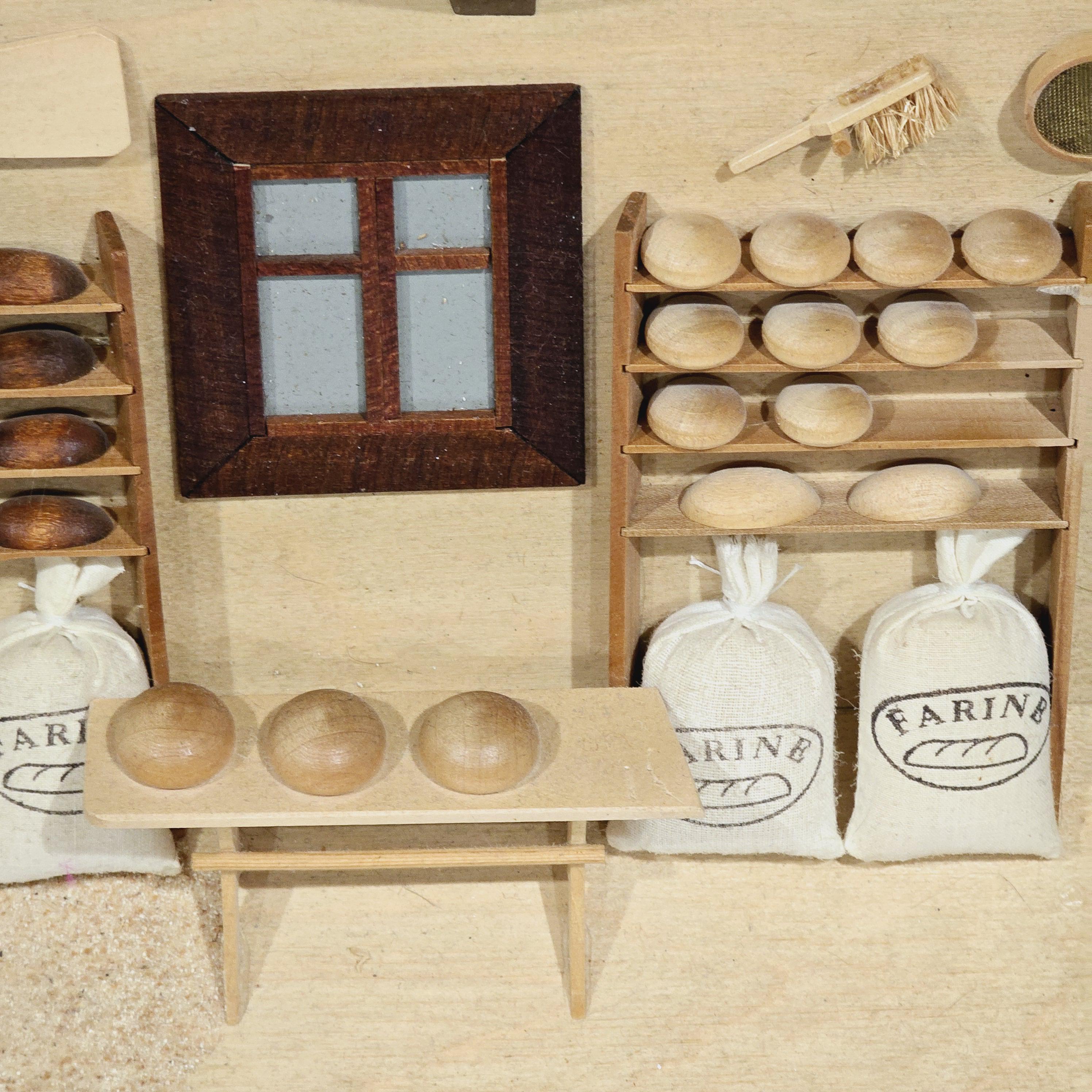 Polish Bakery Shadow Box - Piekarnia - Diorama 22" X 12.5" X 2.5 ...