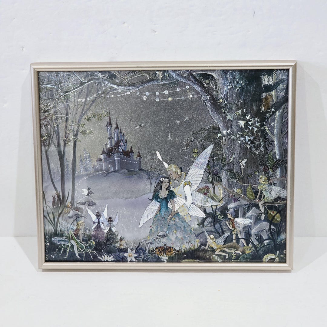 Jean and Ron Henry Down in the Woods Dufex Foil Print Fairies Framed - Etsy