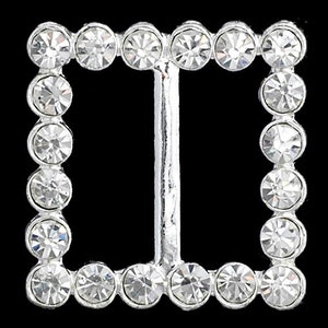 Rhinestone Square Buckle by 2-pieces 1-1/8h X - Etsy