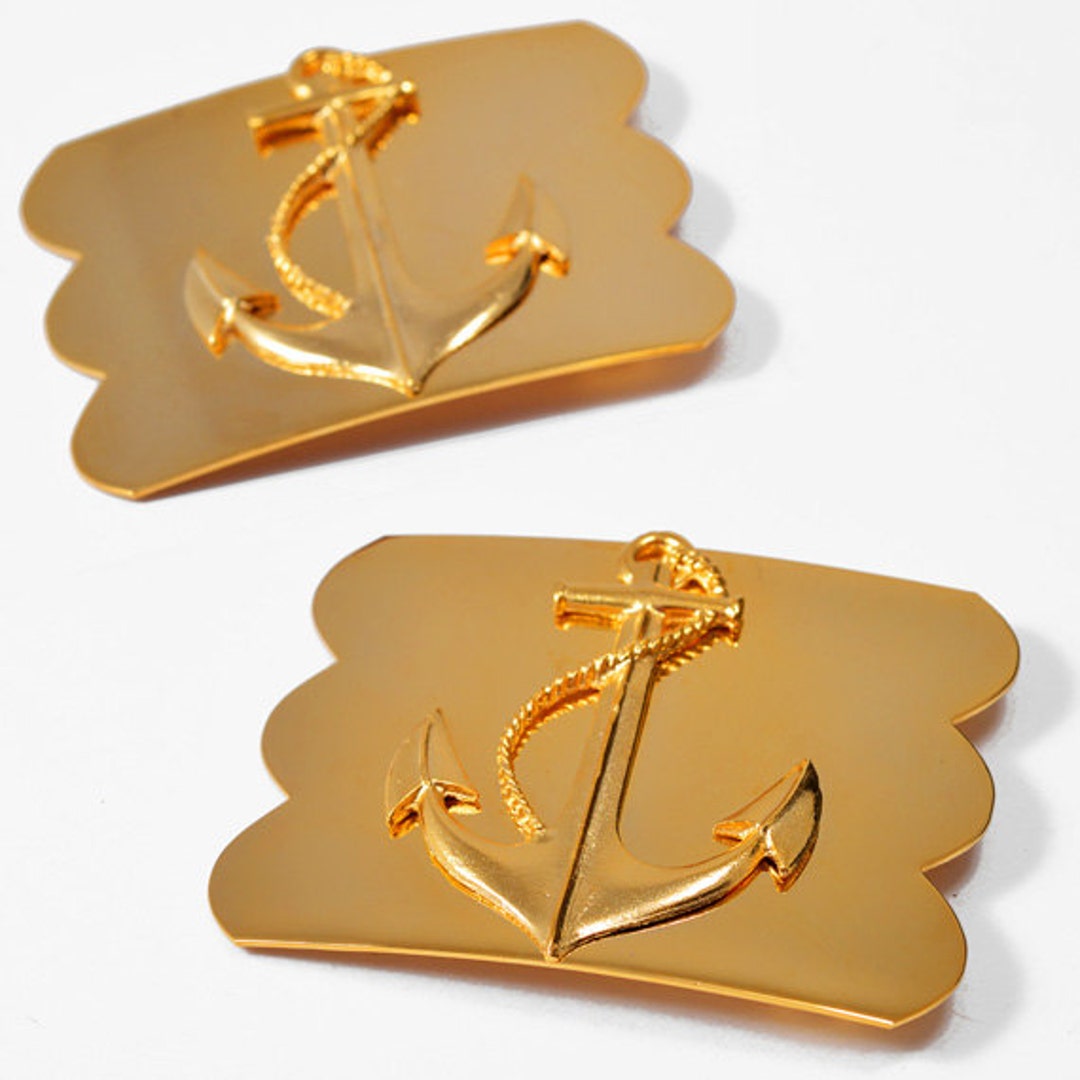 Anchor Motif GOLD Metal Belt Buckle by 1 Pc 3 X 2-3/8 - Etsy