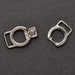 2 SETS Silver Metal Buckle Closure, Metal Chain, Metal Connector, Shoe ...