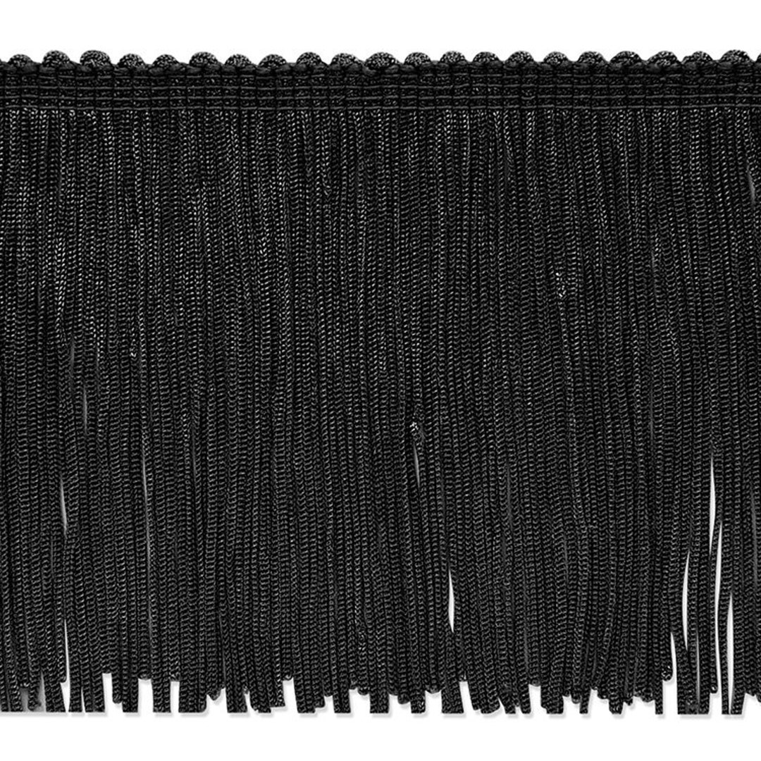 4 Stretch Chainette Fringe Trim by 1 Yard, Black, EXP-IR7023 - Etsy