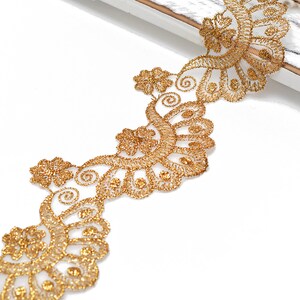 Metallic Mesh Lace Trim for Bridal, Costume or Jewelry, Crafts and ...