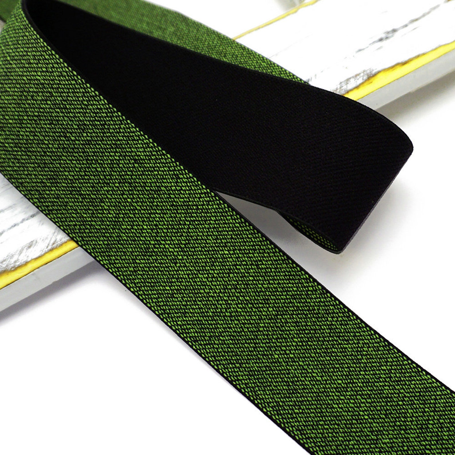 40mm 1-1/2 Elastic Stretch Ribbon Trim by 2-yards 3 | Etsy