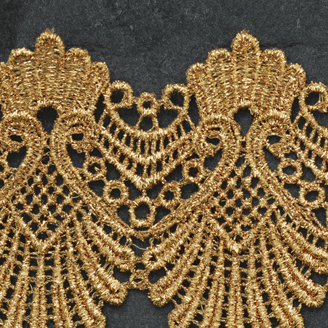 3-1/4 Inch Metallic Gold and Silver Lace Trim for Bridal - Etsy