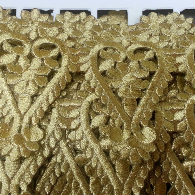 Iron on Metallic Lace Trim for Bridal Costume or Jewelry | Etsy