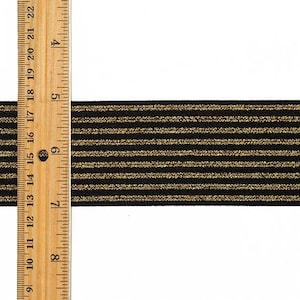 2 50mm Metallic GOLD Elastic Stretch Band Ribbon Trim - Etsy