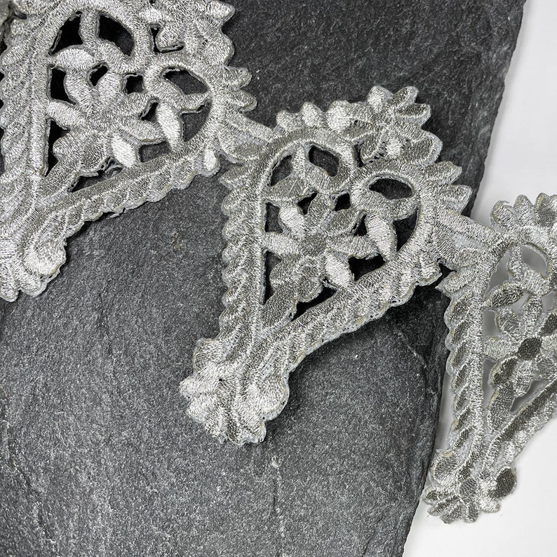 Iron on Metallic Lace Trim for Bridal Costume or Jewelry | Etsy