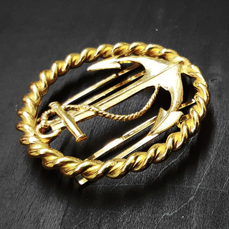 Anchor Motif Metal Belt Buckle 2-5/8 by 1 Pc Gold - Etsy