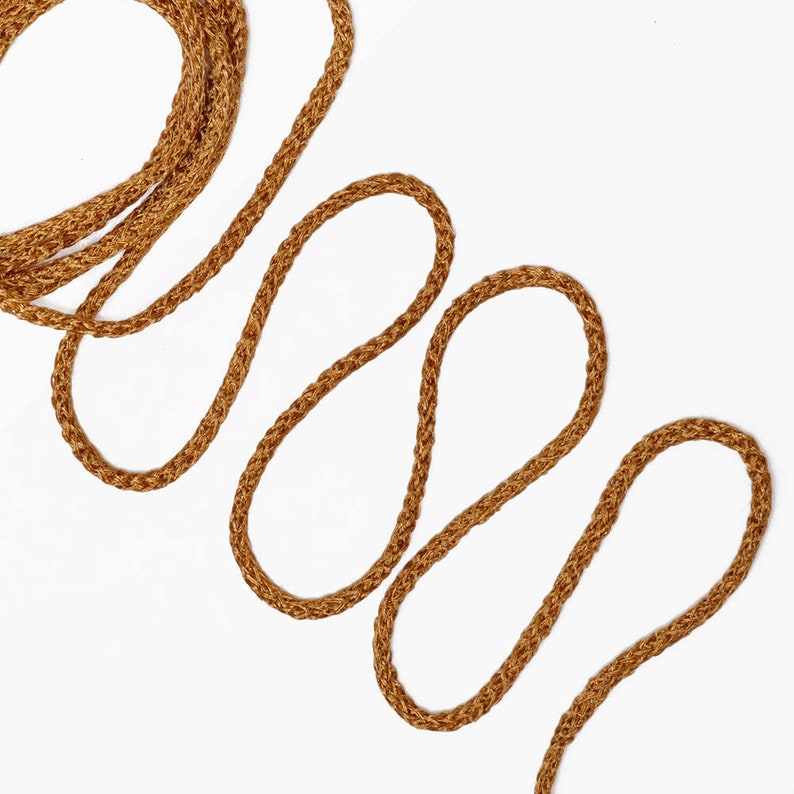 4.5mm Metallic Craft Cord by 5-yards Gold Silver MAY-AL315 | Etsy