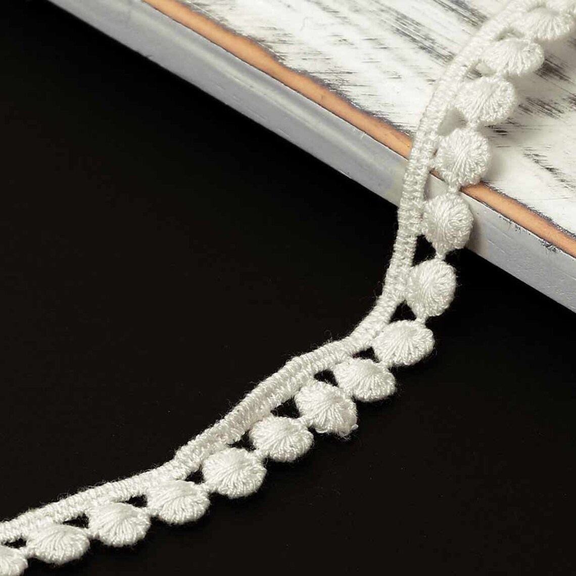 1/2 Flat Pom Pom Lace Trim by 4-yards TR-11250 | Etsy