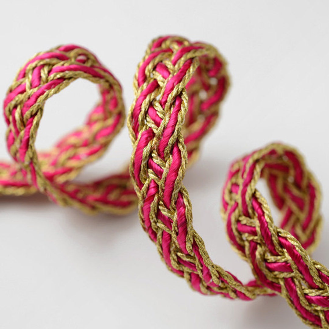 2 Yards Metallic Braid Trim for Costume, Crafts and Sewing, 1/2 Inch ...