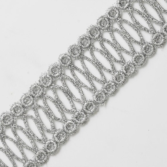 Metallic Lace Trim for Bridal Costume or Jewelry Crafts and | Etsy