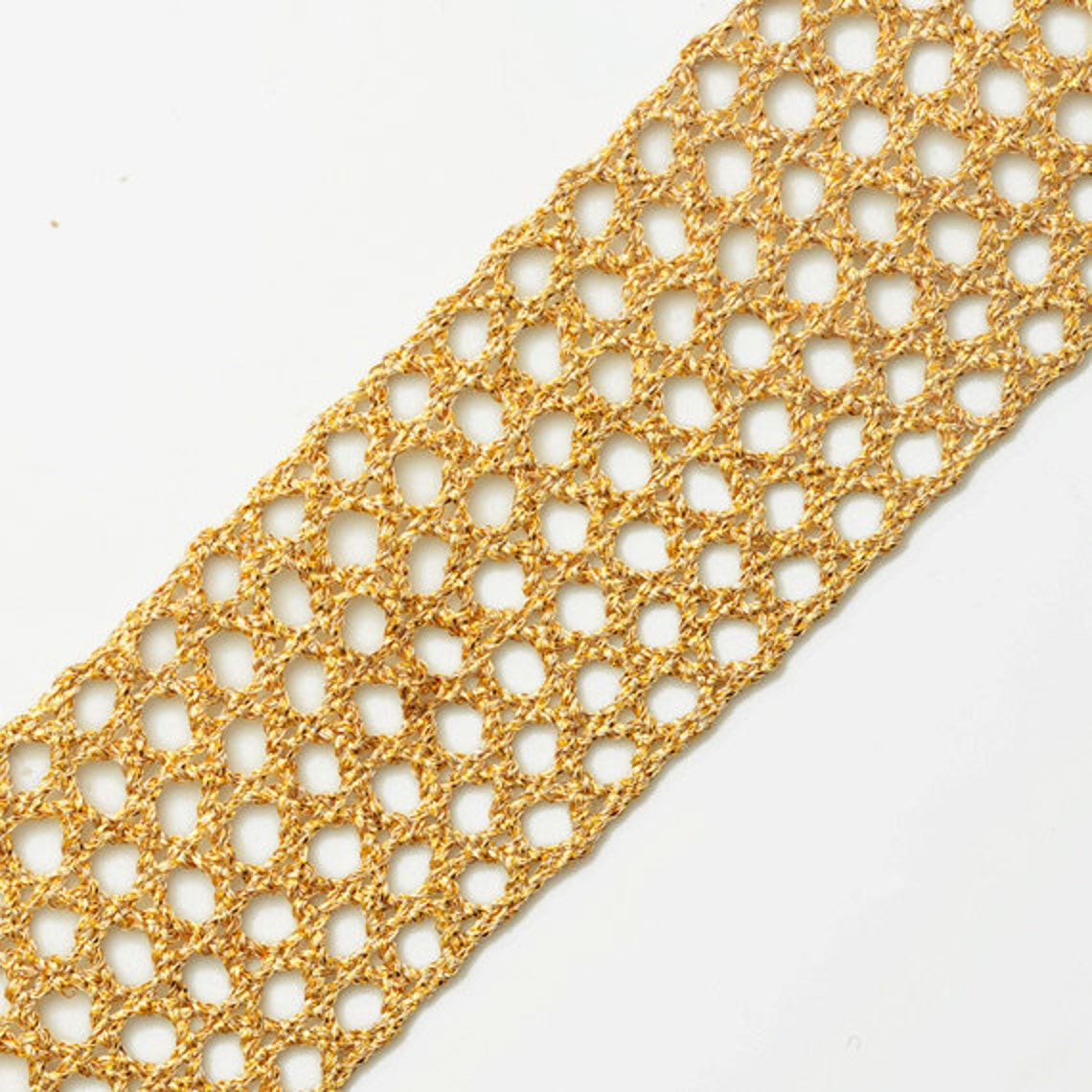 GOLD Metallic Thread Lace Trim for Bridal Costume or Jewelry - Etsy