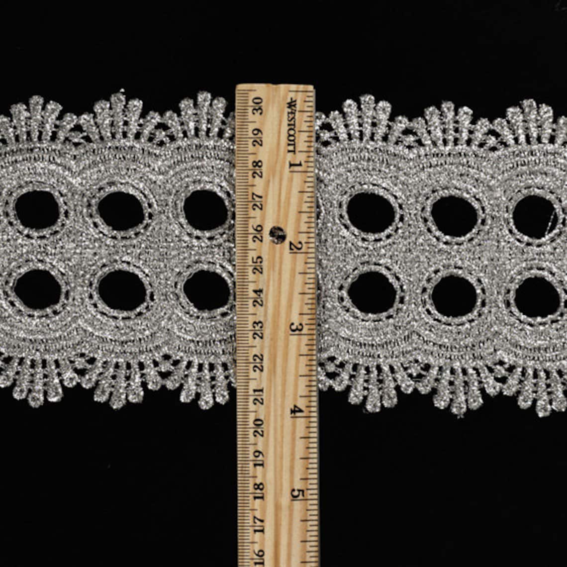 Metallic Lace Trim for Bridal Costume or Jewelry Crafts and - Etsy