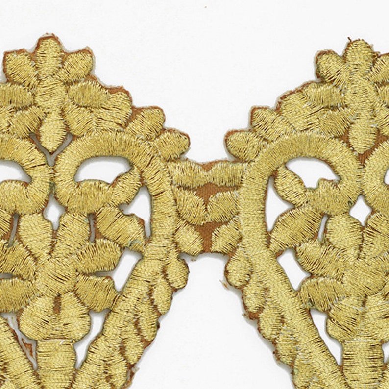 Iron on Metallic Lace Trim for Bridal Costume or Jewelry | Etsy