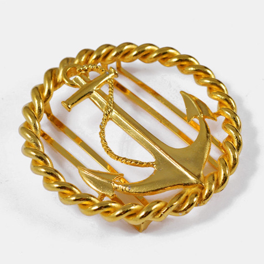 Anchor Motif Metal Belt Buckle 2-5/8 by 1 Pc Gold - Etsy