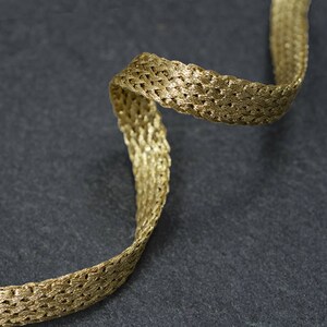10mm Fine Metallic GOLD Braid Trim for Bridal Costume or - Etsy