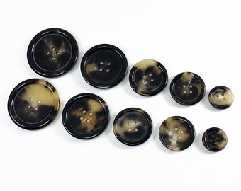 Genuine Brown Horn Buttons Set for Suit Jacket, Blazer, or Sport Coat ...