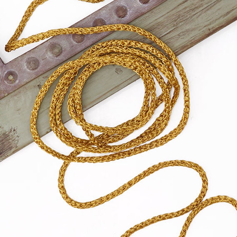 3mm Metallic Craft Cord by 16 Yards 5 Colors MAY-555 - Etsy