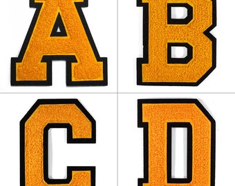 4 Inches Standard Varsity Letter Iron on Patch - Etsy