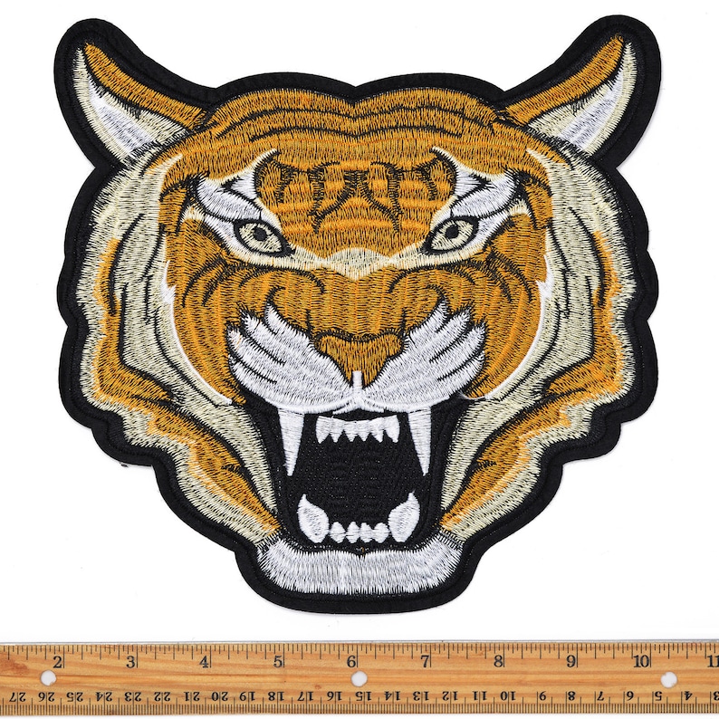 Tiger Embroidered Iron-on Applique Patch Embroidery Patch - Etsy